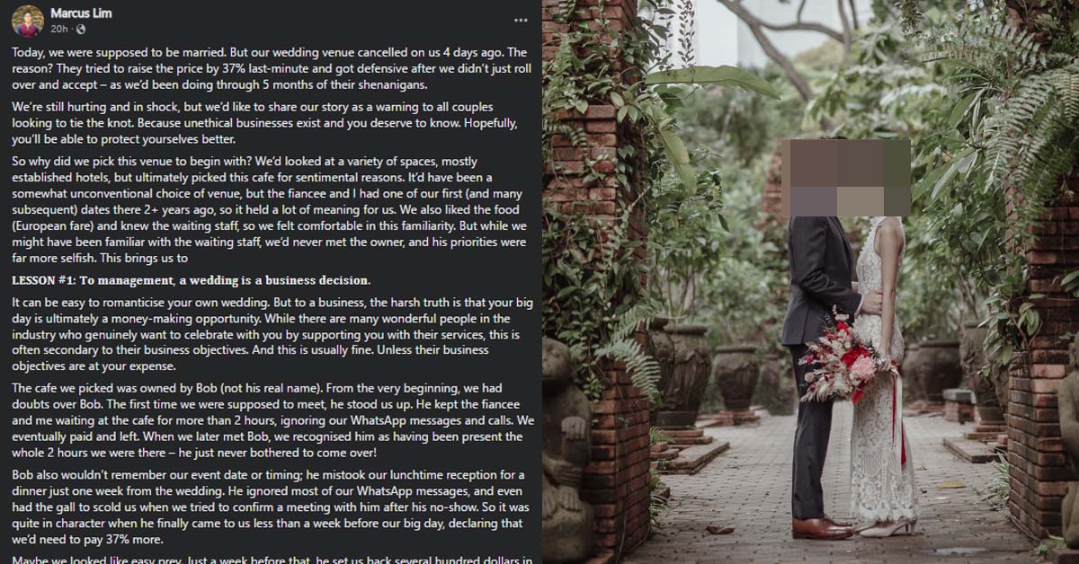 WEDDING VENUE CANCELLED VENDOR LAST MINUTE INCREASE PRICE BY 37 wedding-venue-cancelled-vendor-last-minute-increase-price-by-37