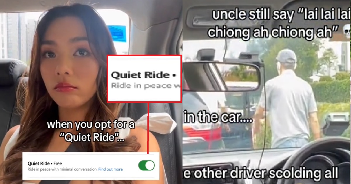 WOMAN OPTS FOR "QUIET" GRAB RIDE, AS DRIVER GOES OUT TO 1V1 WITH ANOTHER DRIVER