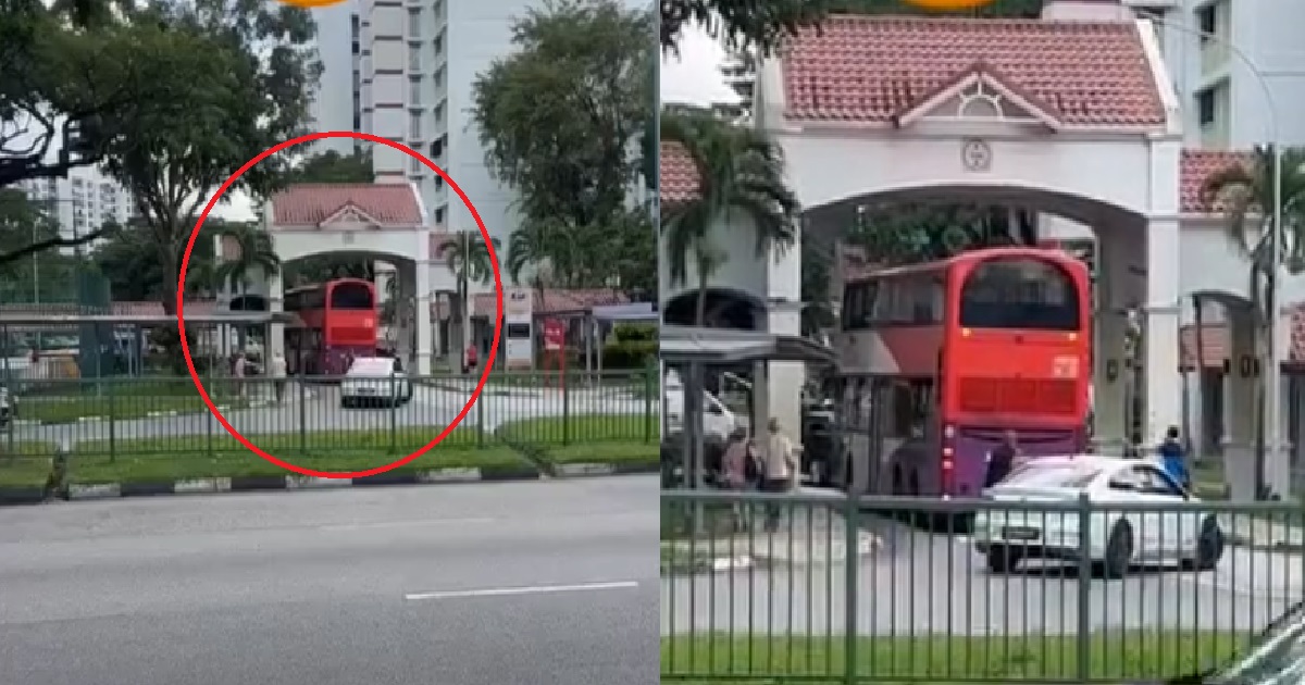 SBS BUS STUCK AT HDB CARPARK GANTRY AFTER WRONG TURN, BUS CAPTAIN TO BE PUNISHED