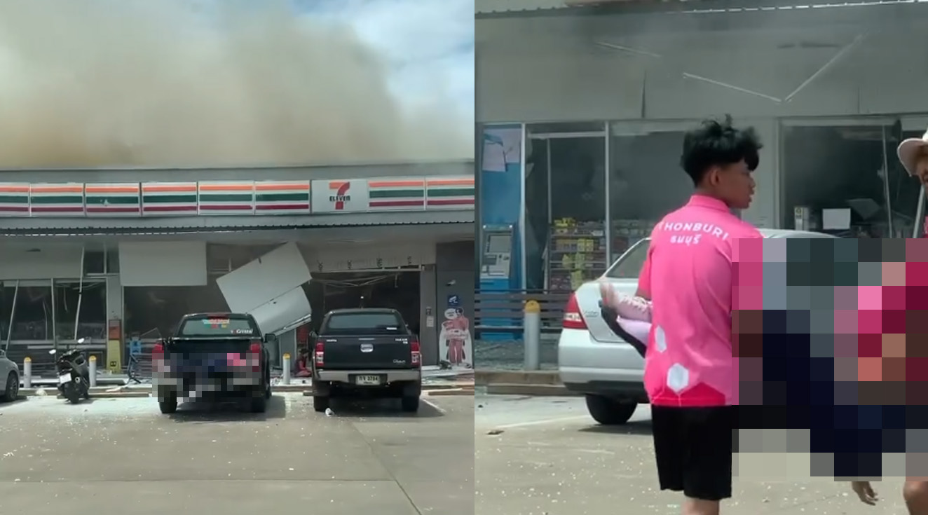 6 Killed After Cambodian Rockets Allegedly Strike Thai Gas Station, 7-Eleven Destroyed