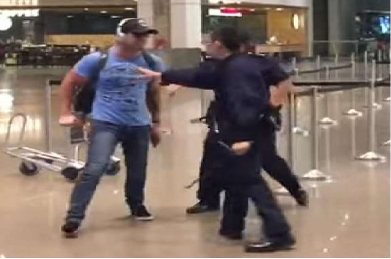 AUSSIE MAN WHO WAS THREATENING POLICE AT THE AIRPORT FACES 11 CHARGES