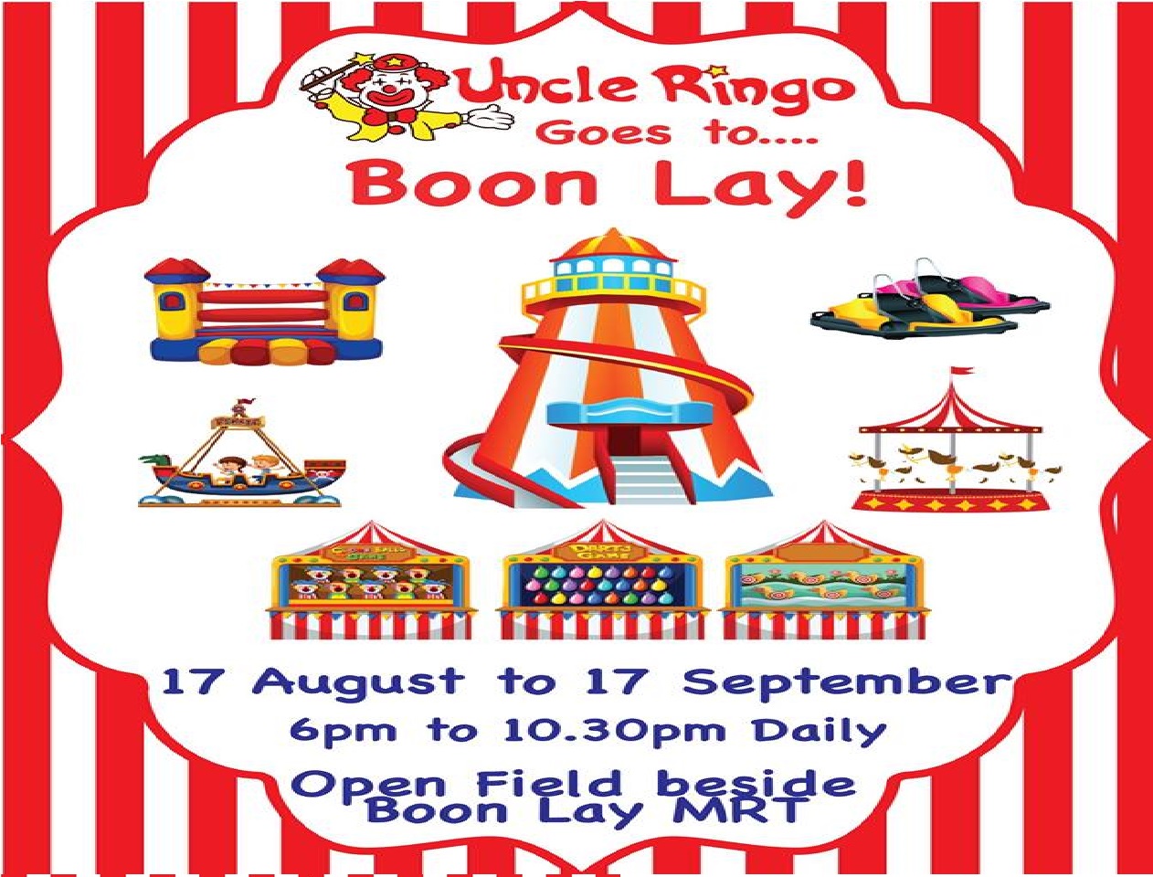 UNCLE RINGO GOES TO THE WEST FROM 17 AUG TO 17 SEP!!