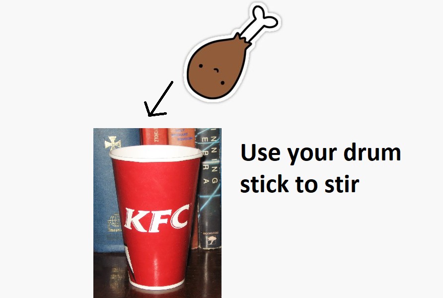 KFC CUSTOMERS TAKE STRAW FROM KOPITIAM