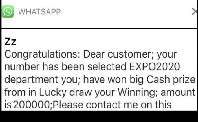 OVER $100,000 CHEATED BY LATEST LUCKY DRAW SCAM!