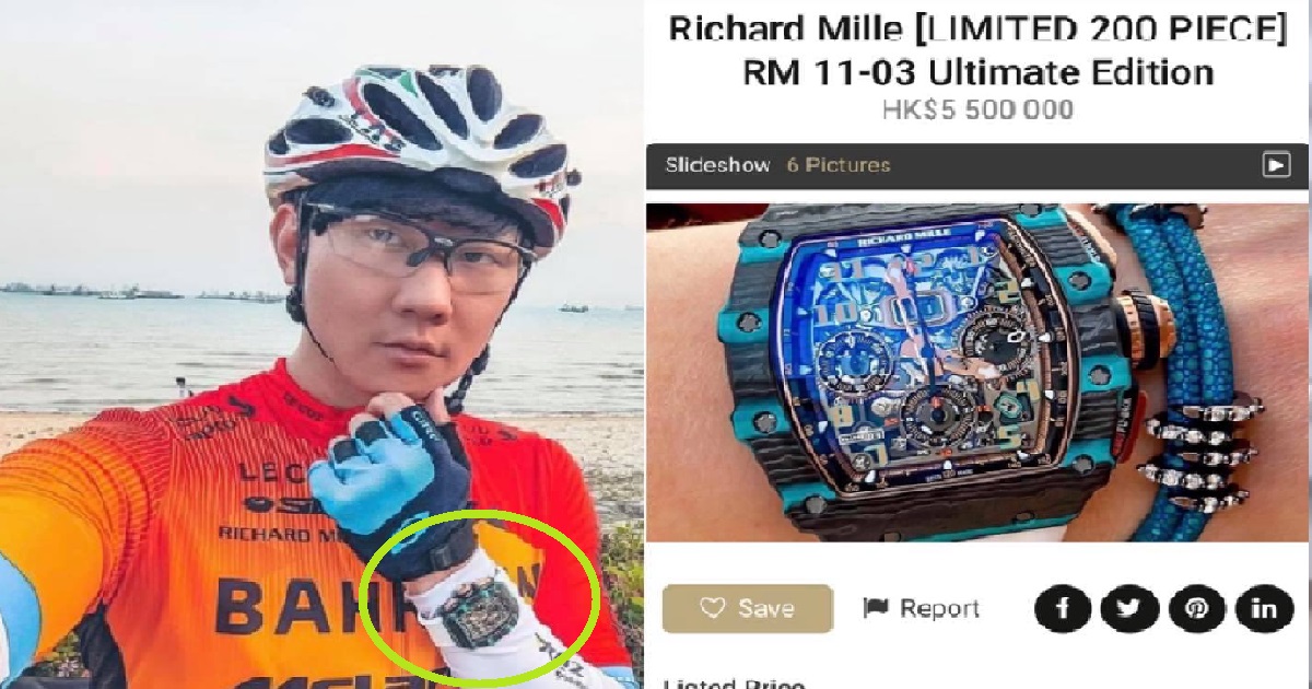 JJ LIN WEAR S$1 MILLION WATCH GO CYCLING, HIS WATCH WORTH MORE THAN MY ...