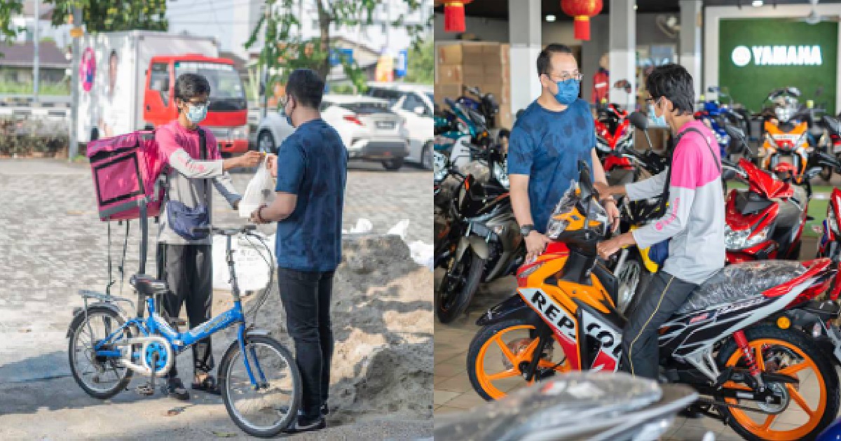 M'SIAN MP BUYS MOTORCYCLE FOR FOODPANDA RIDER WHO WAS USING A DAMAGED ...