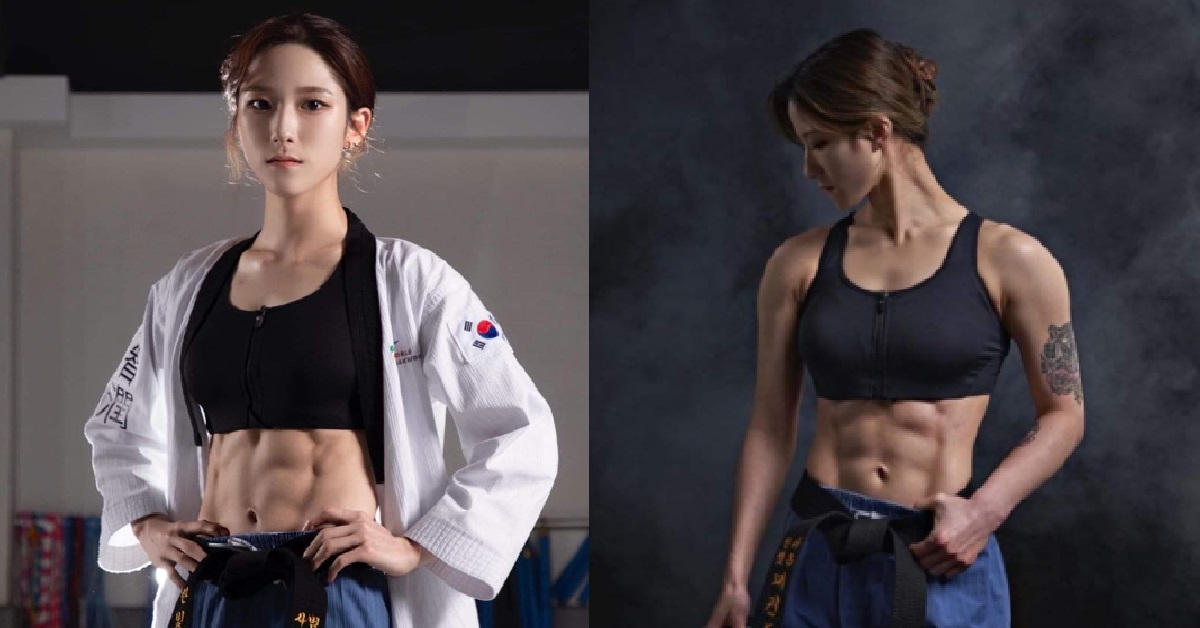 KOREAN TAEKWONDO CHIOBU GOES VIRAL BECAUSE HER ABS LIKE WASHBOARD