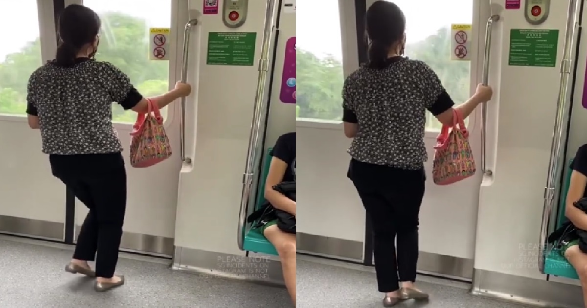 AUNTIE READY FOR S'PORE TO REOPEN, PRACTICE DANCE MOVES IN MRT