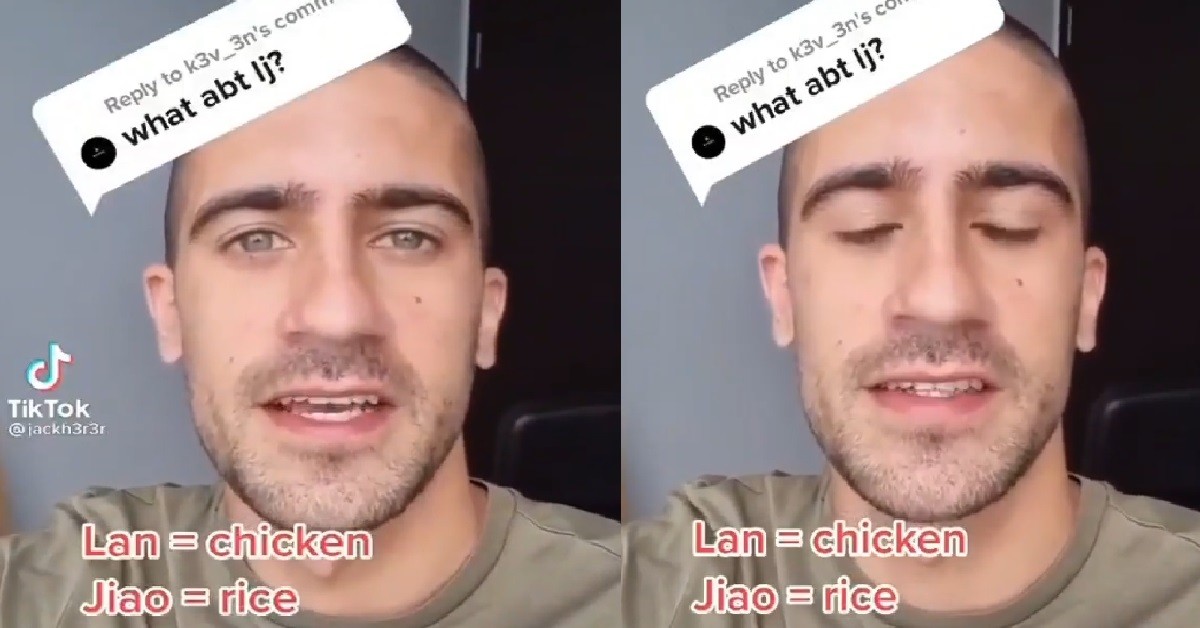 ANG MOH "HOKKIEN EXPERT" RETURNS, SAYS "LANJIAO" MEANS "CHICKEN RICE"