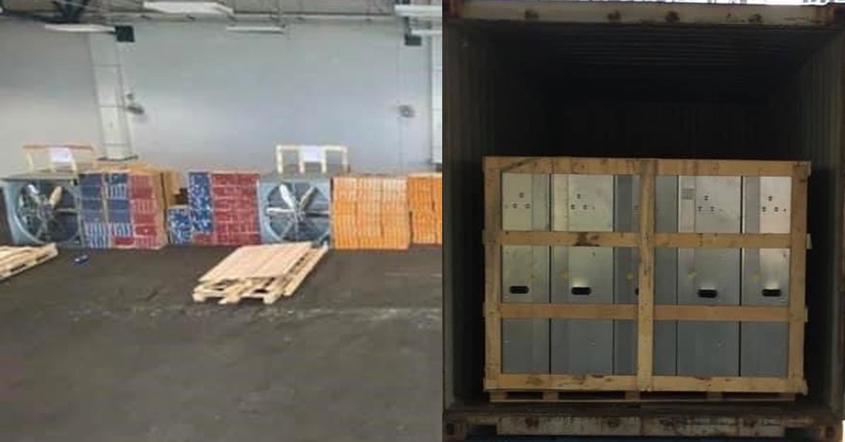 SMUGGLER BRINGS IN WHOLE CONTAINER OF CONTRABAND CIG