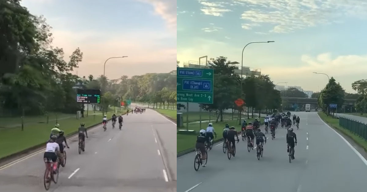 MORE THAN 20 CYCLISTS BLOCK TRAFFIC CAUSE THEIR "SPECIAL"
