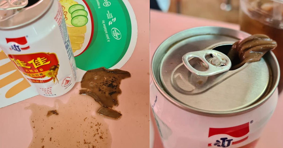 MAN FOUND BLACK DISGUSTING SUBSTANCE IN JIA JIA HERBAL TEA