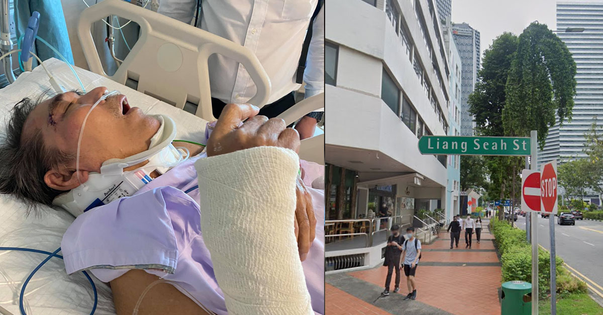 ELDERLY MAN INJURED AFTER BUS JAM BRAKE AT LIANG SEAH STREET, FAMILY ...