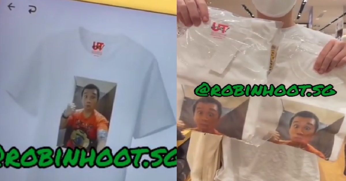 GUY WENT TO UNIQLO TO PRINT T-SHIRT WITH KURT TAY'S FACE ON IT