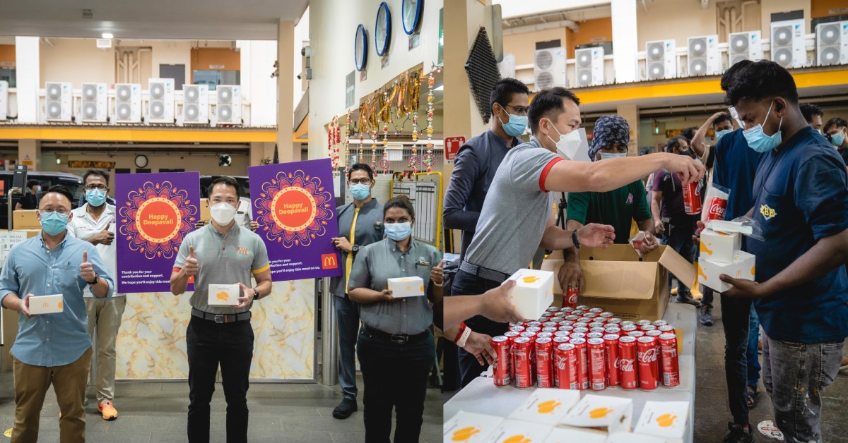 MCDONALD'S CELEBRATES DEEPAVALI WITH MIGRANT WORKERS AT THE DORMITORIES