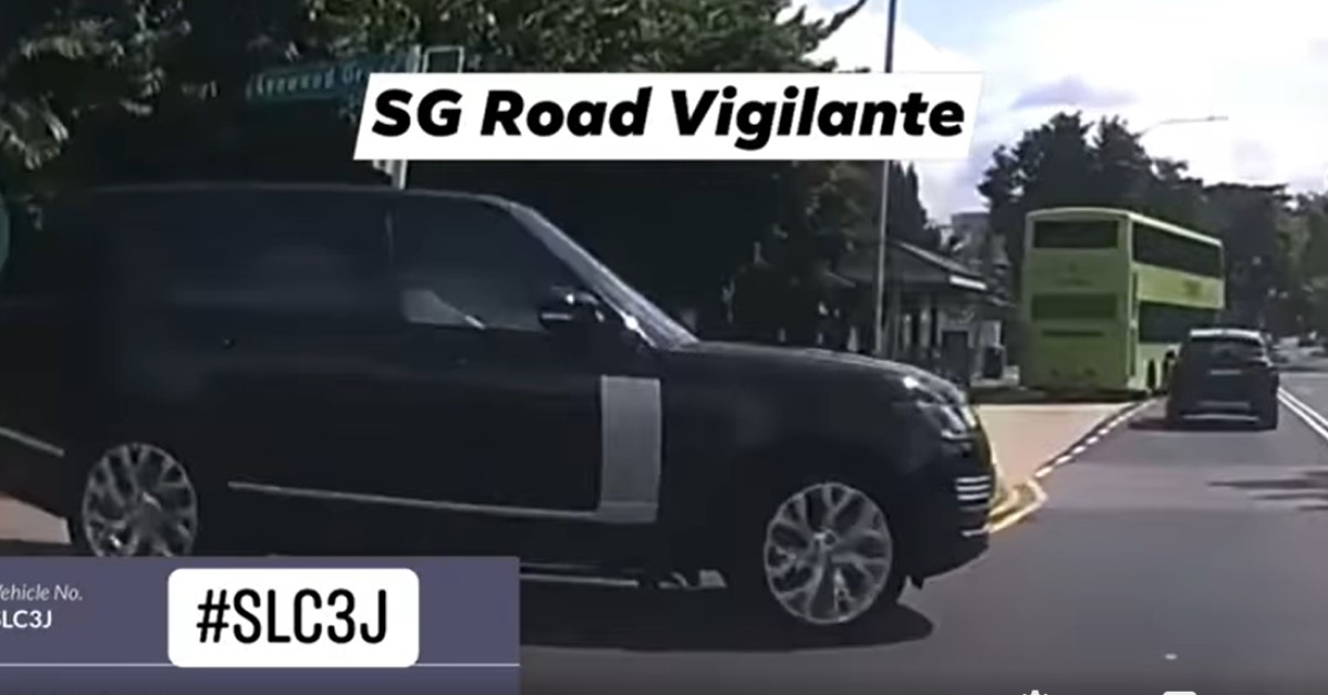 RANGE ROVER FAILS TO GIVE WAY TO VEHICLE ON MAIN ROAD, ALMOST COLLIDED