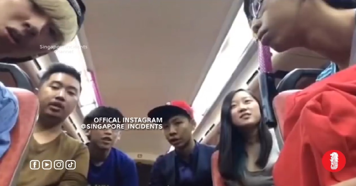GROUP OF 6 GATHER INSIDE BUS TO SING ACAPELLA