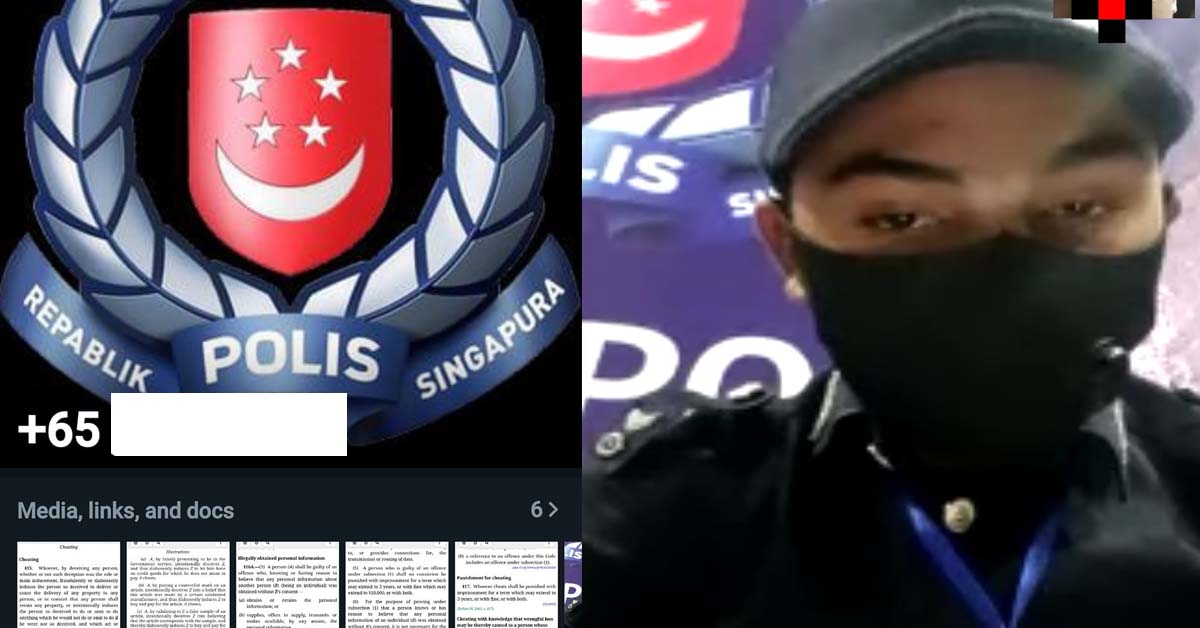 SCAMMER WEARS A FAKE POLICE UNIFORM TO SCAM