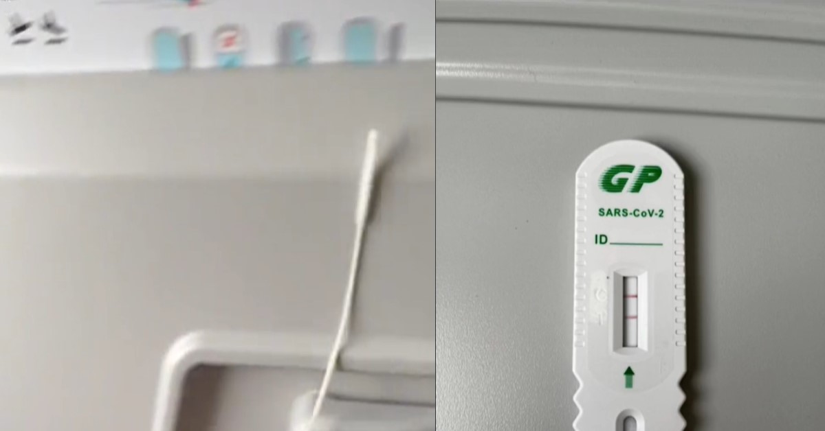 GUY USES ART KIT TO SWAB PLANE SURROUNDINGS, TEST RESULT POSITIVE