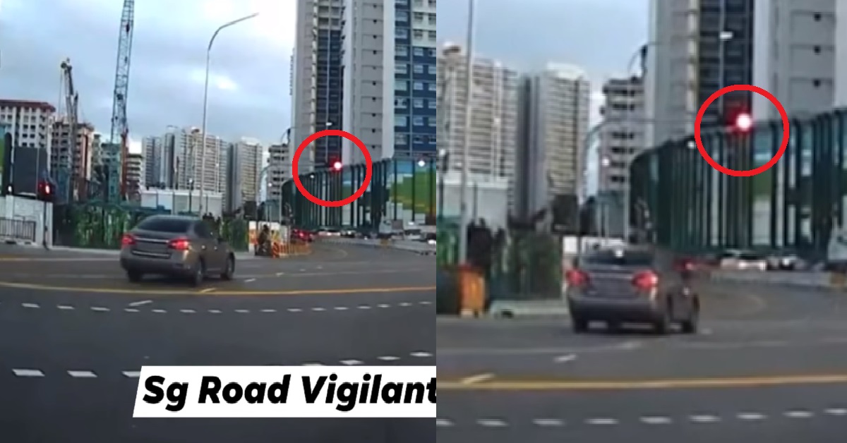 YET ANOTHER CAR SEEN BEATING RED LIGHT, THIS TIME AT JUNCTION OF AMK ...