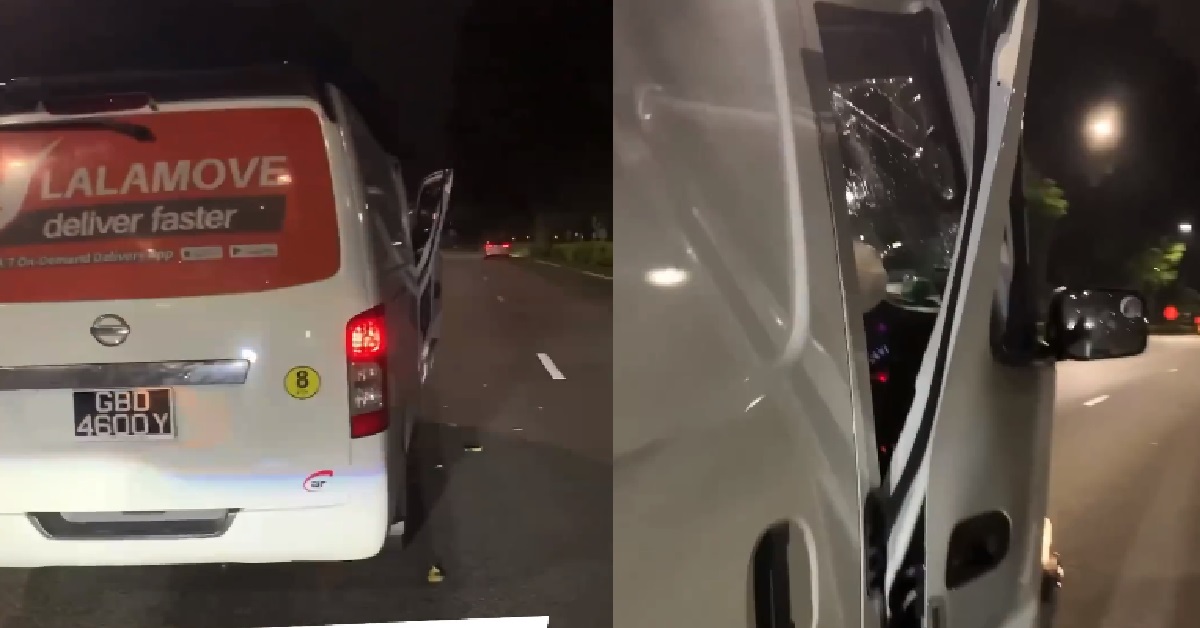 VAN SEEN ABANDONED IN MIDDLE OF AYE WITH DOORS BENT & WINDSHIELD BROKEN