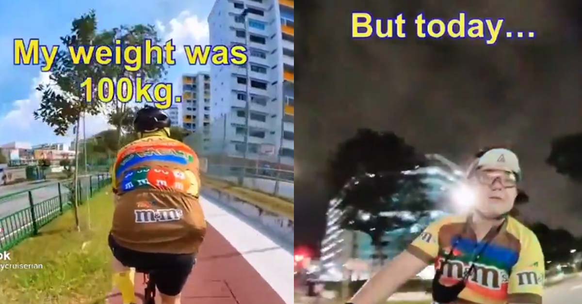 MAN'S "MOTIVATION" JOURNEY, CYCLING FROM 100KG TO NEW WEIGHT