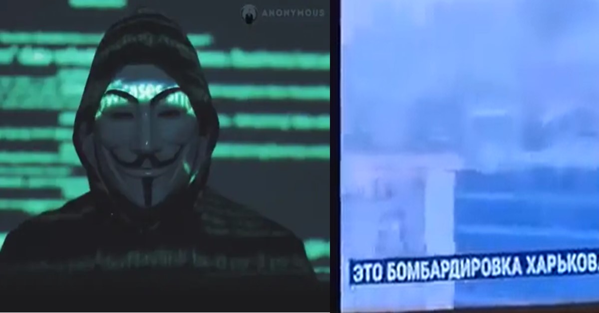 'ANONYMOUS' CLAIMS TO HAVE HACKED RUSSIAN MEDIA TO BROADCAST INVASION ...