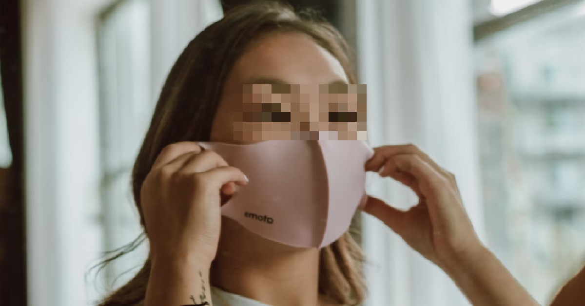 GIRL SAYS MASKS MAKES HER FEEL SAFE, CAN HIDE HER FACE FROM CREEPS