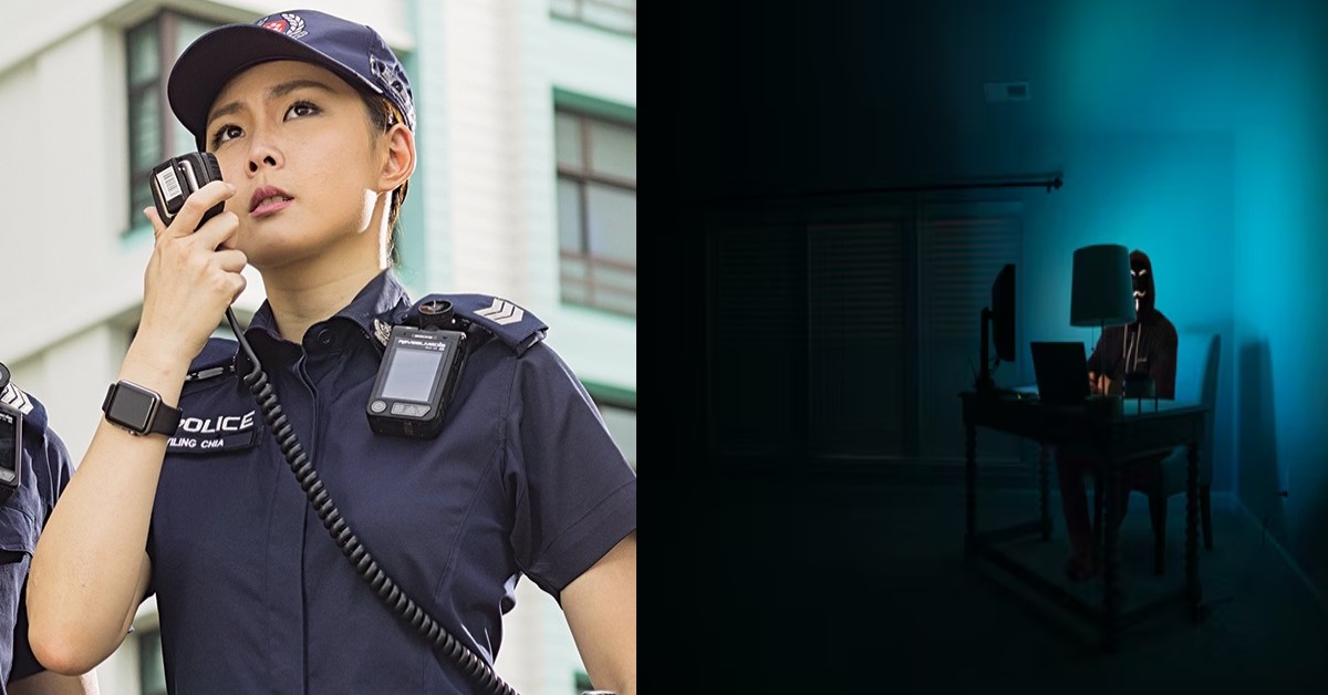 POLICE OFFICERS WALK THE GROUND TO EDUCATE PUBLIC ON SCAMS