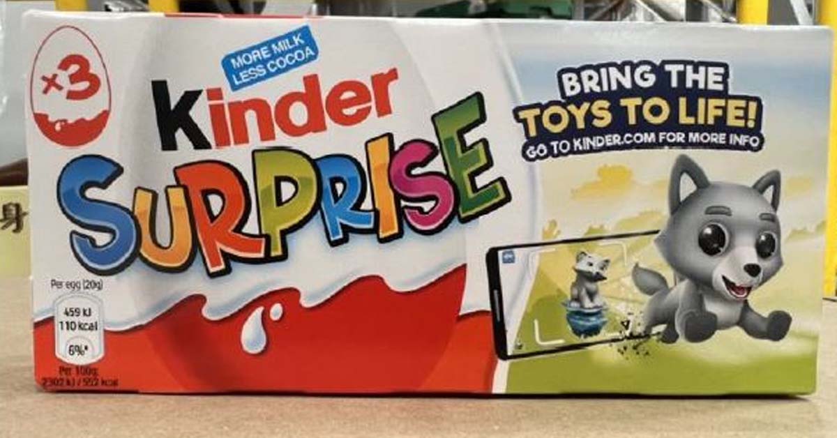 SFA RECALLS KINDER SURPRISE DUE TO POSSIBLE PRESENCE OF SALMONELLA