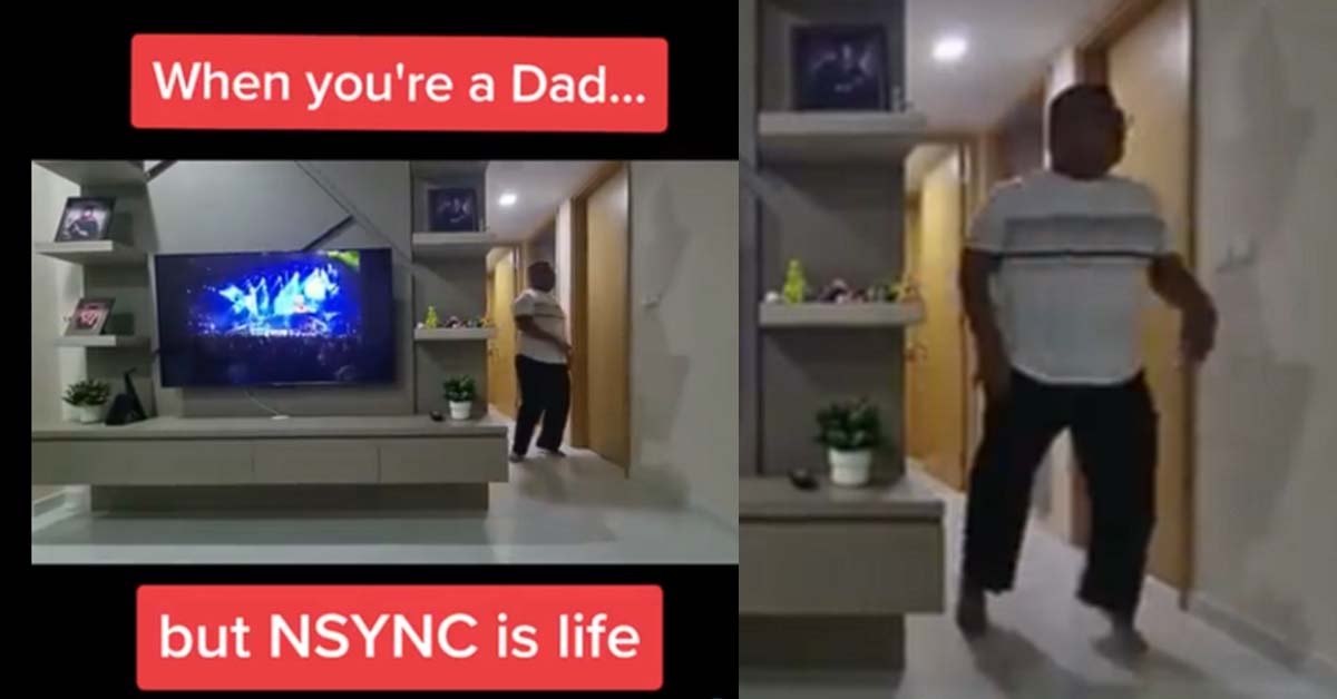 FATHER GOES VIRAL AFTER DANCING PERFECTLY TO NSYNC'S "IT'S GONNA BE ME"