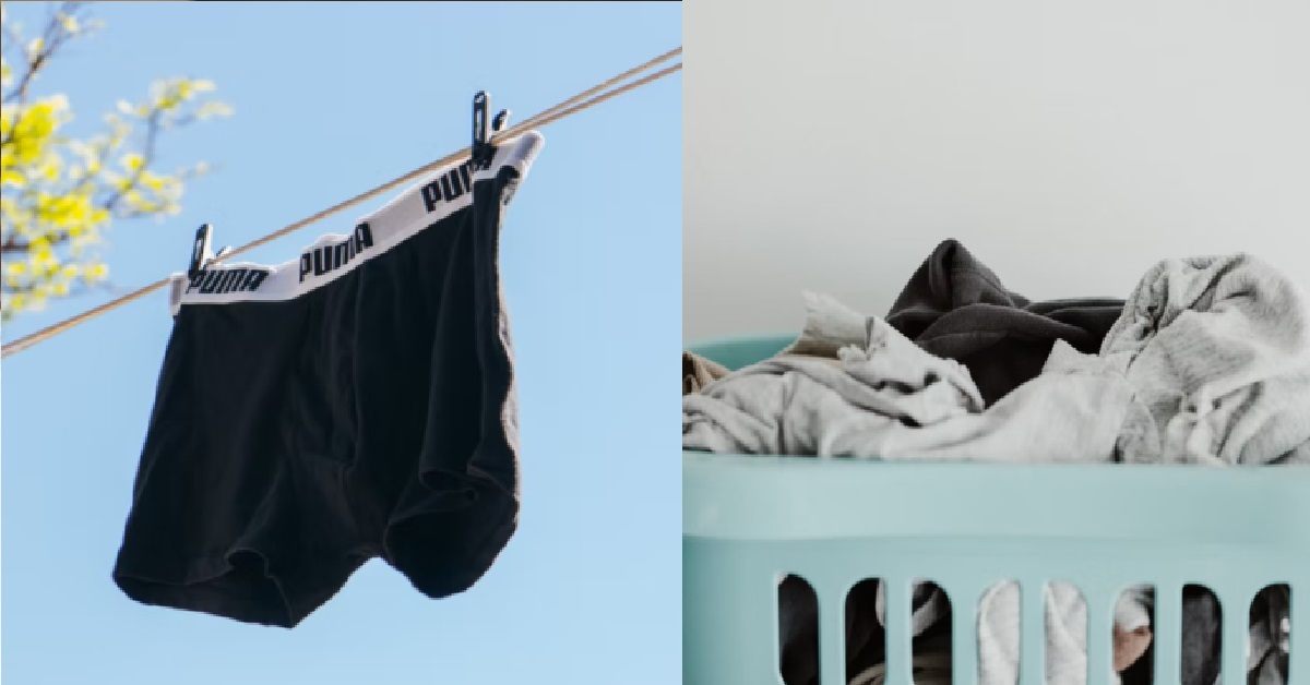 WOMAN CAUGHT RED-HANDED SNIFFING MALE ROOMMATE'S BOXERS