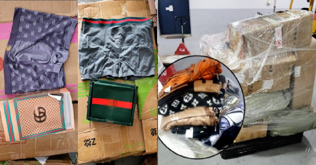 ATTEMPT TO SMUGGLE COUNTERFEIT GOODS INTO S'PORE FOILED BY ICA
