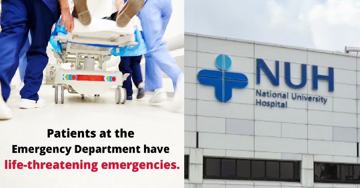 NON-URGENT CASES MAY NEED TO WAIT 6 HRS @ NUH'S EMERGENCY DEPT, DUE TO ...