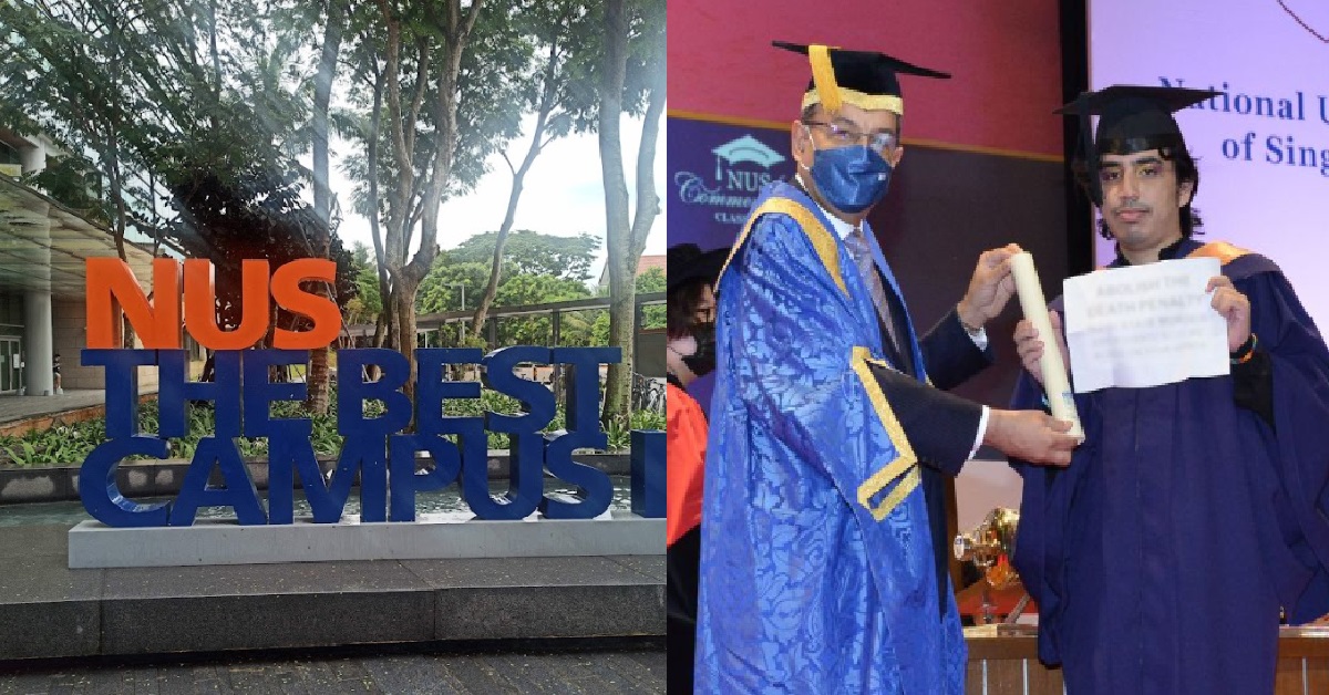 NUS RESPONDS TO GUY WHO HELD ANTI-DEATH PENALTY SIGN AT GRAD CEREMONY