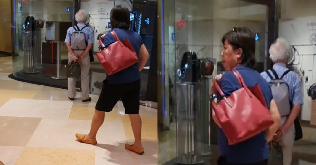 INFAMOUS BADGE LADY BACK AT IT AGAIN, WALKING AROUND ION ORCHARD ...
