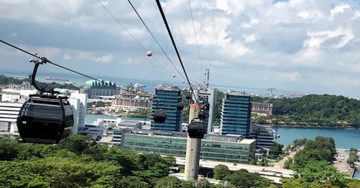 SENTOSA LINE CABLE CAR TRIPS ARE CURRENTLY FREE TILL OCT 31, 2022
