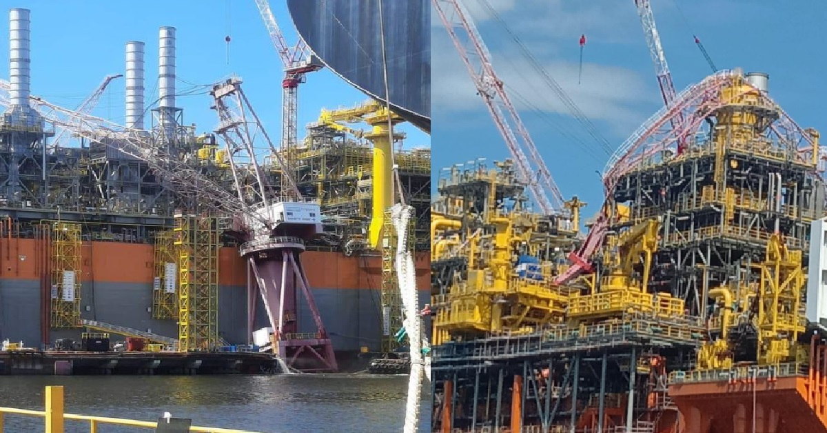 1 WORKER MISSING AT SEA AND 4 INJURED, AFTER CONCRETE PIER COLLAPSES AT ...