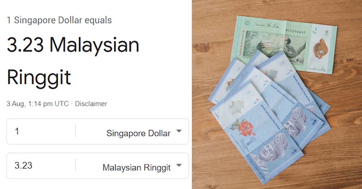 SG DOLLAR ALL-TIME HIGH AGAINST M'SIA RINGGIT $1 TO RM3.23