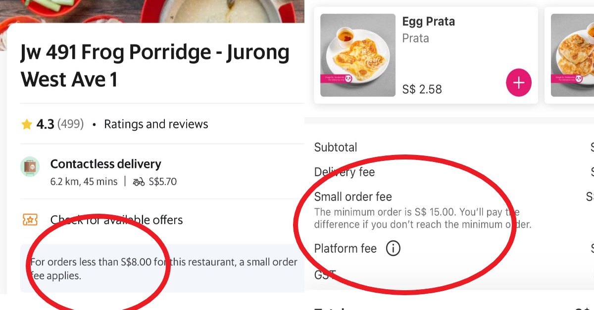 NETIZEN SAYS 'SMALL ORDER CHARGE' ON APPS LIKE GRAB SHOULD BE REMOVED