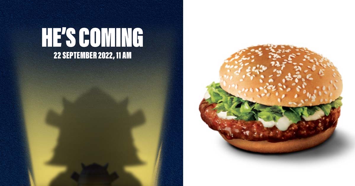 MCDONALD'S SAMURAI BURGER COMING BACK ON 22 SEPTEMBER 2022
