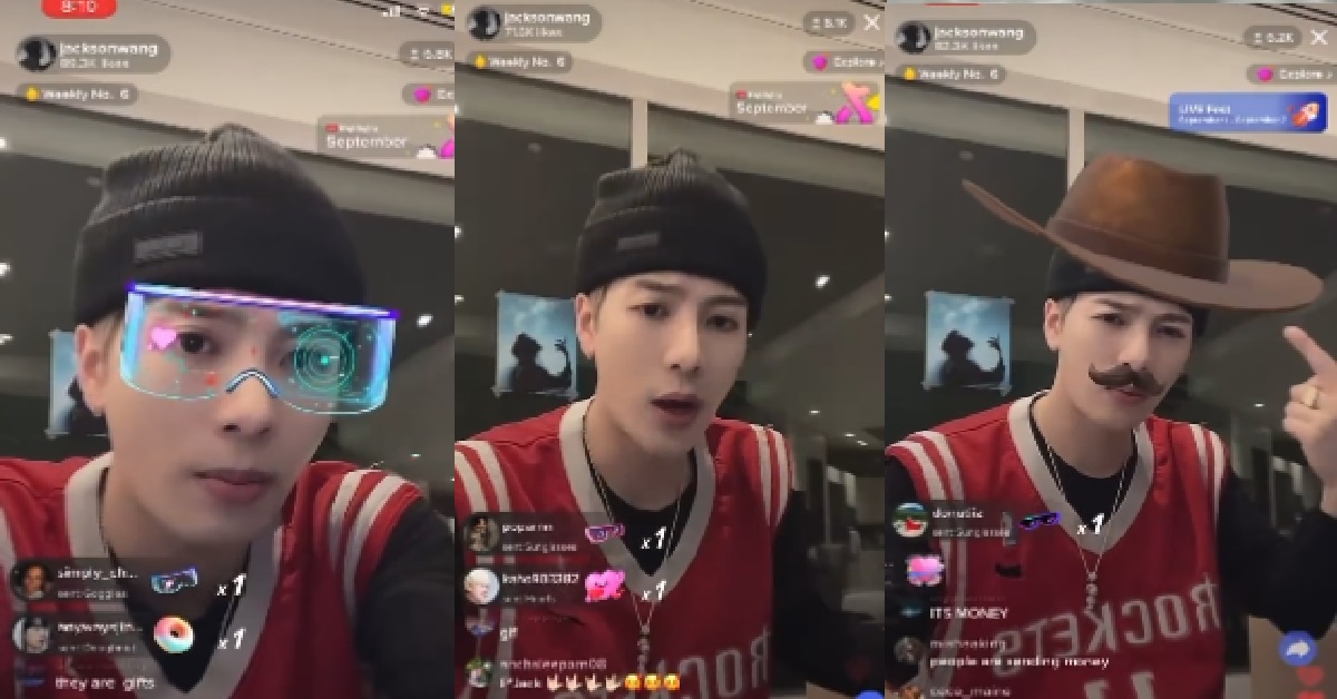 Jackson Wang Ends Livestream Because Fans Kept Giving Him Money Via Gifts