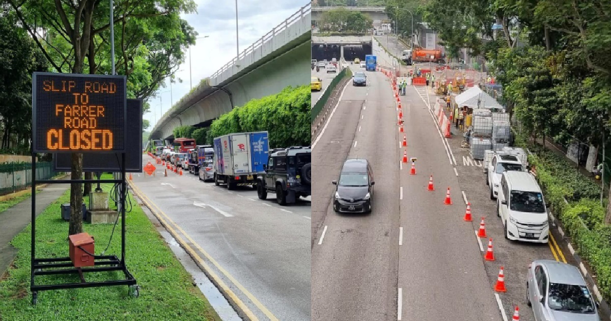 SLIP ROAD FROM HOLLAND RD TO FARRER RD CLOSED FOR "URGENT REPAIRS ...