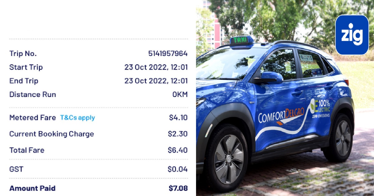 TAXI DRIVER MARKED RIDE AS "COMPLETED" WITHOUT SHOWING UP, PAX CHARGED $7