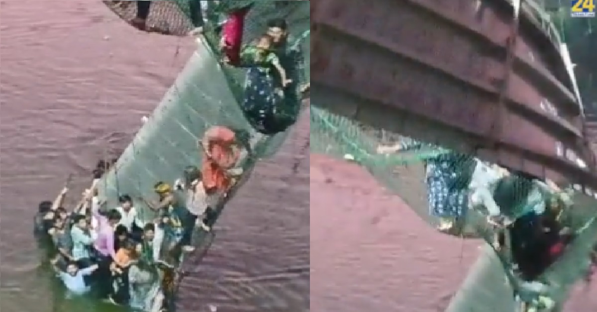 AT LEAST 141 PEOPLE KILLED AFTER CROWDED BRIDGE IN INDIA COLLAPSES