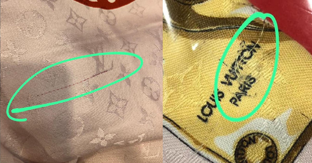 IMM DRY CLEANER ALLEGEDLY DAMAGED LV SHAWL WORTH $1K, THEN OFFERS $35 ...