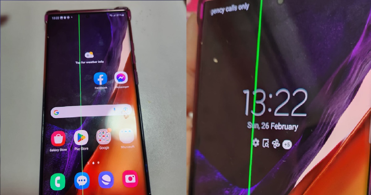 WOMAN GETS HUGE GREEN LINE ON SAMSUNG PHONE AFTER UPDATE, CHARGED $400 ...