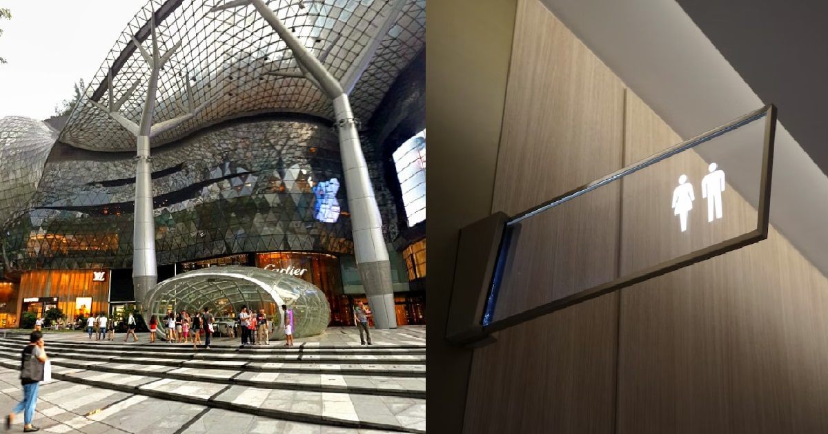 SUSPICIOUS MEN WAITING OUTSIDE TOILET @ ION B1, WAITING TO FOLLOW OTHER ...