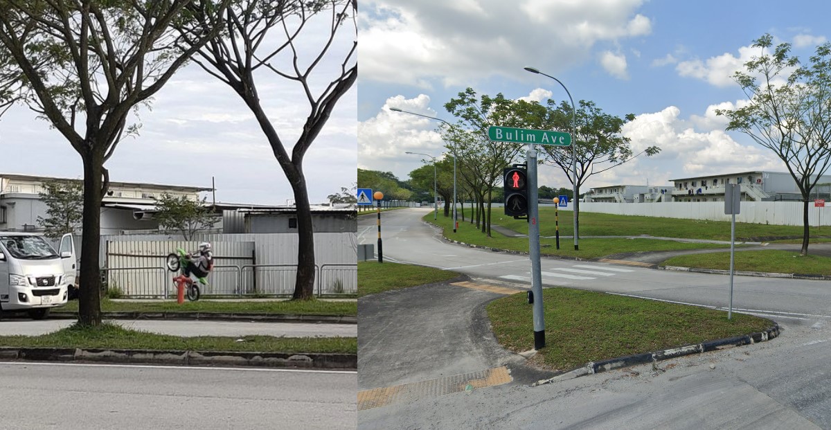 MOTORCYCLIST SEEN 'PRACTICING' STUNS ON HIS MOTORBIKE @ BULIM AVENUE ON ...