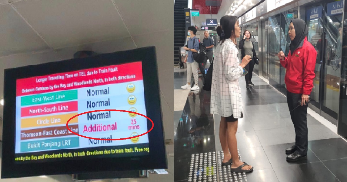MRT BROKE DOWN AGAIN, THIS TIME ALONG THOMSON-EAST COAST LINE FOR 3 HOURS